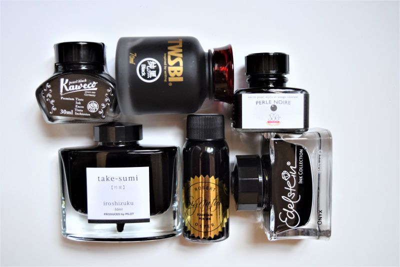Fountain pen ink sample set