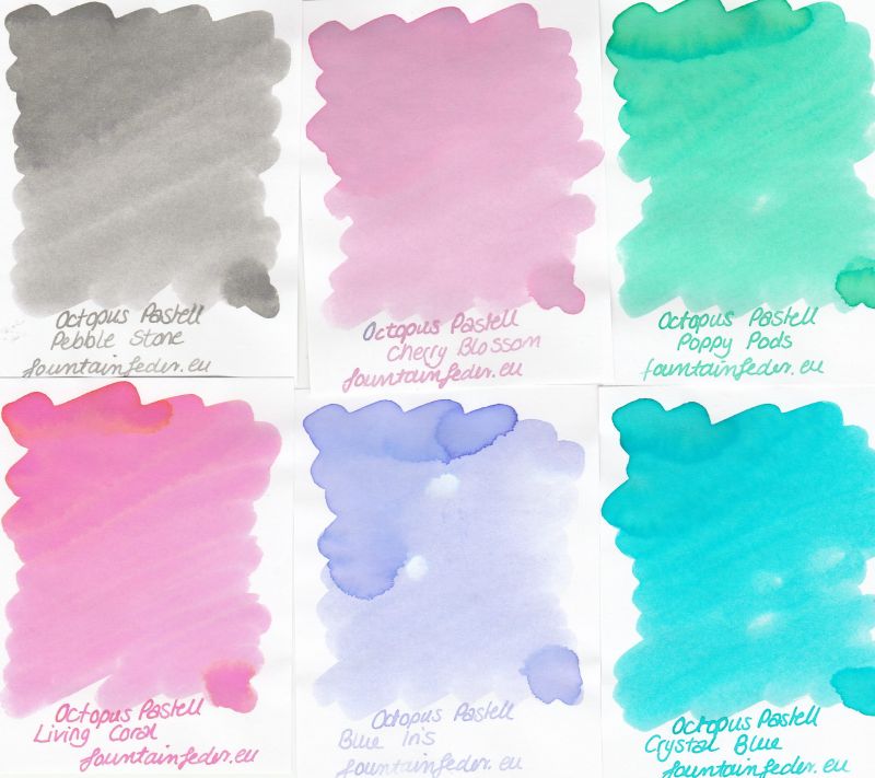Fountain pen ink sample set