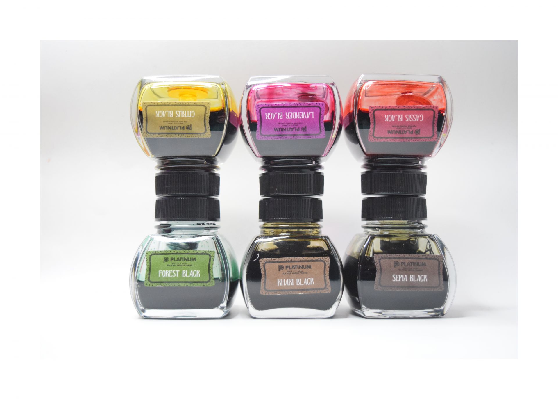 Fountain pen ink sample set